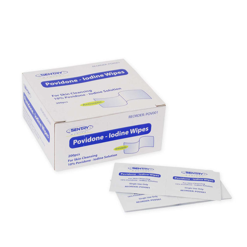 Sentry Povidone Iodine Antiseptic Wipes - Box 200 – Happy Healthcare