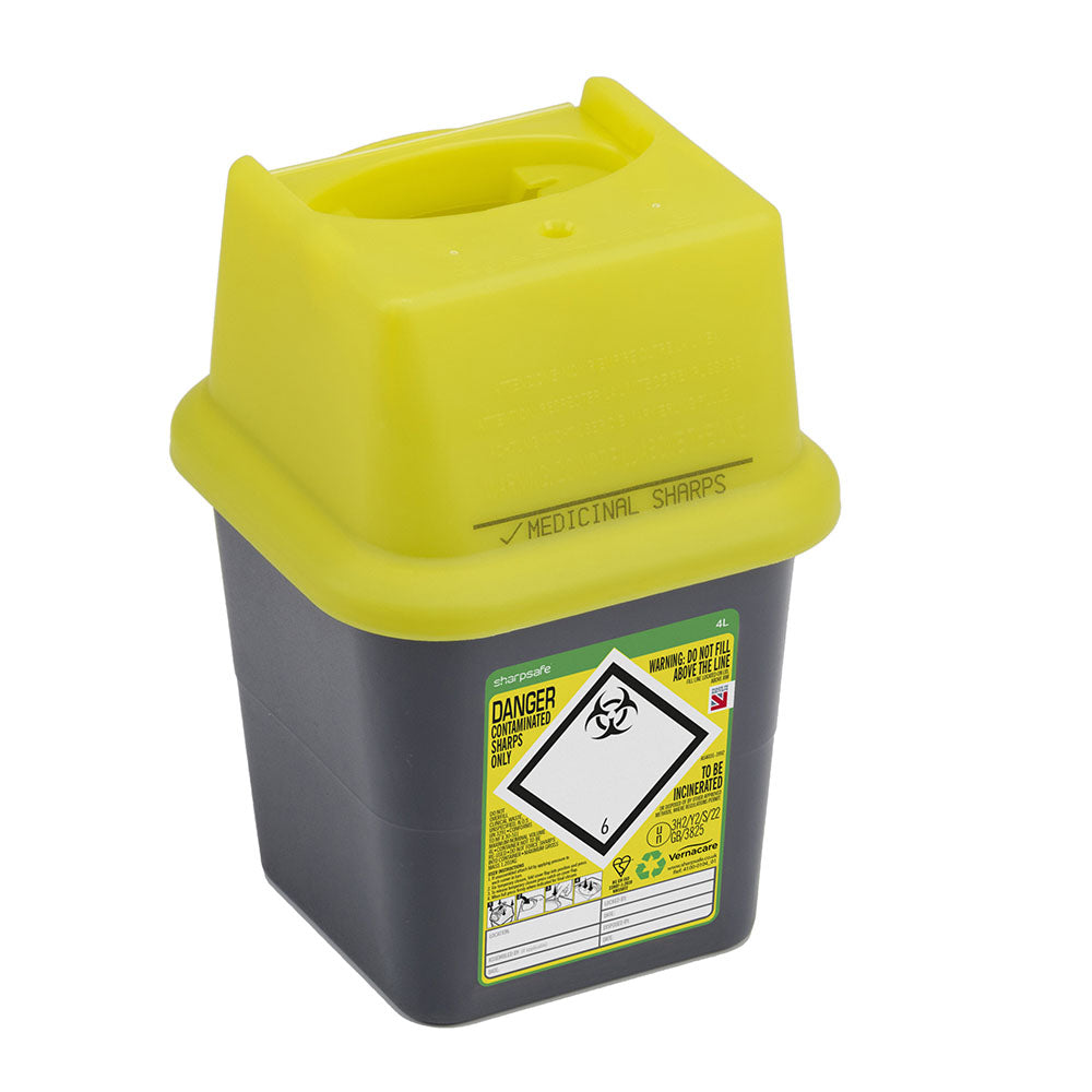 Sharpsafe 4L Sustainable Sharps Container – Happy Healthcare