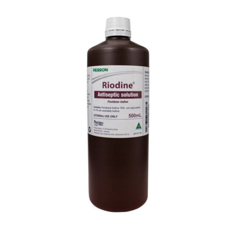 Riodine Antiseptic Solution 10% 500ml – Happy Healthcare